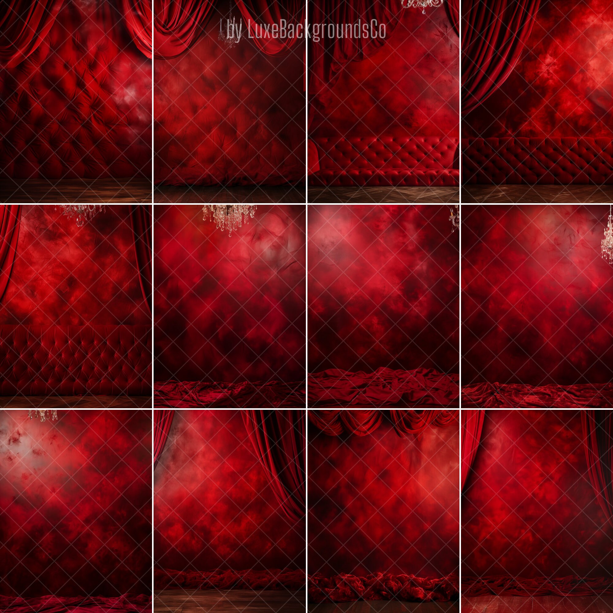 100 Stunning Red Studio Backdrops, Old Master Photography Backdrops ...