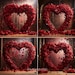 60 Red Heart Flowers Arch Stage Backdrops,valentine's Day Rustic ...