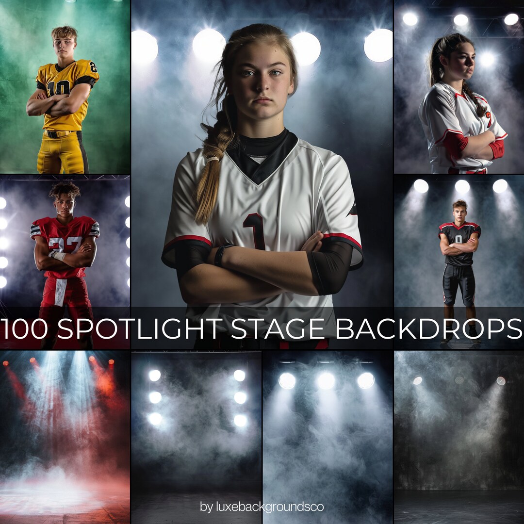100 Spotlight Stage Photography Backdrop, Sport Grunge Backdrop, Studio ...