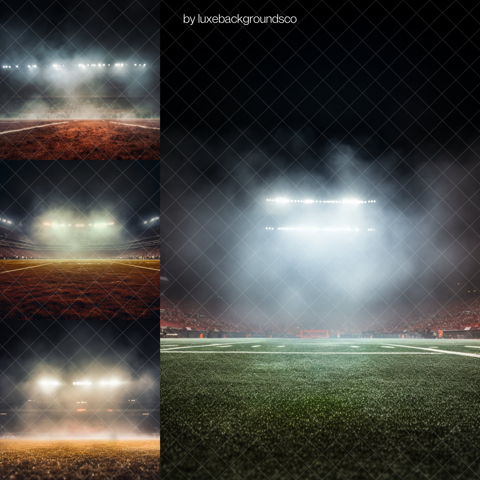 40 American Football Field Backdrop, Football Professional Banner ...