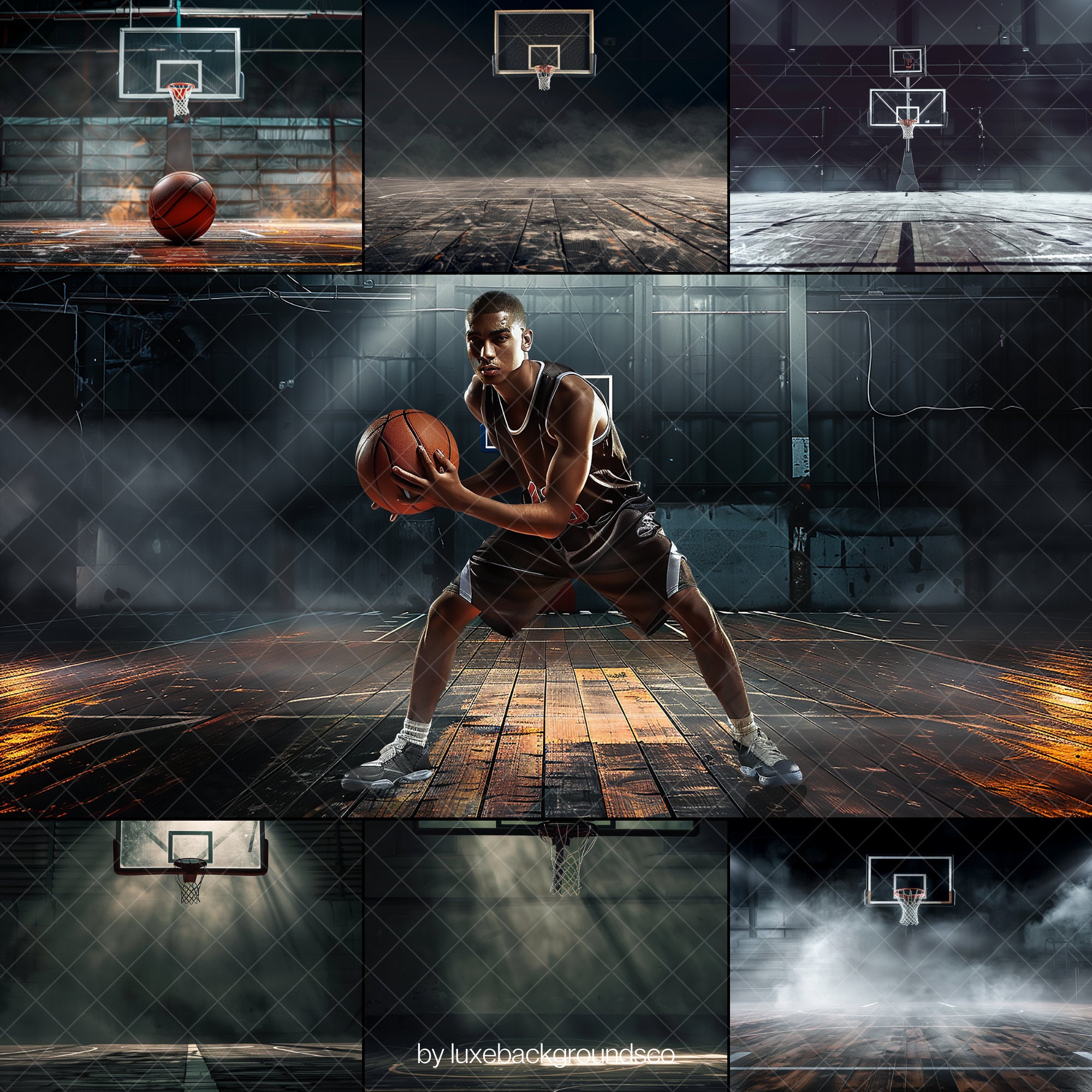 150 Basketball Digital Backdrops, Sport Backdrops, Basketball ...