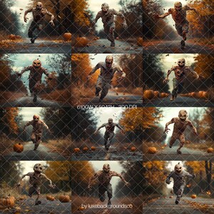 140 Halloween Bundle Backdrop for Kids,pumpkin Monster Backdrop,ghost ...