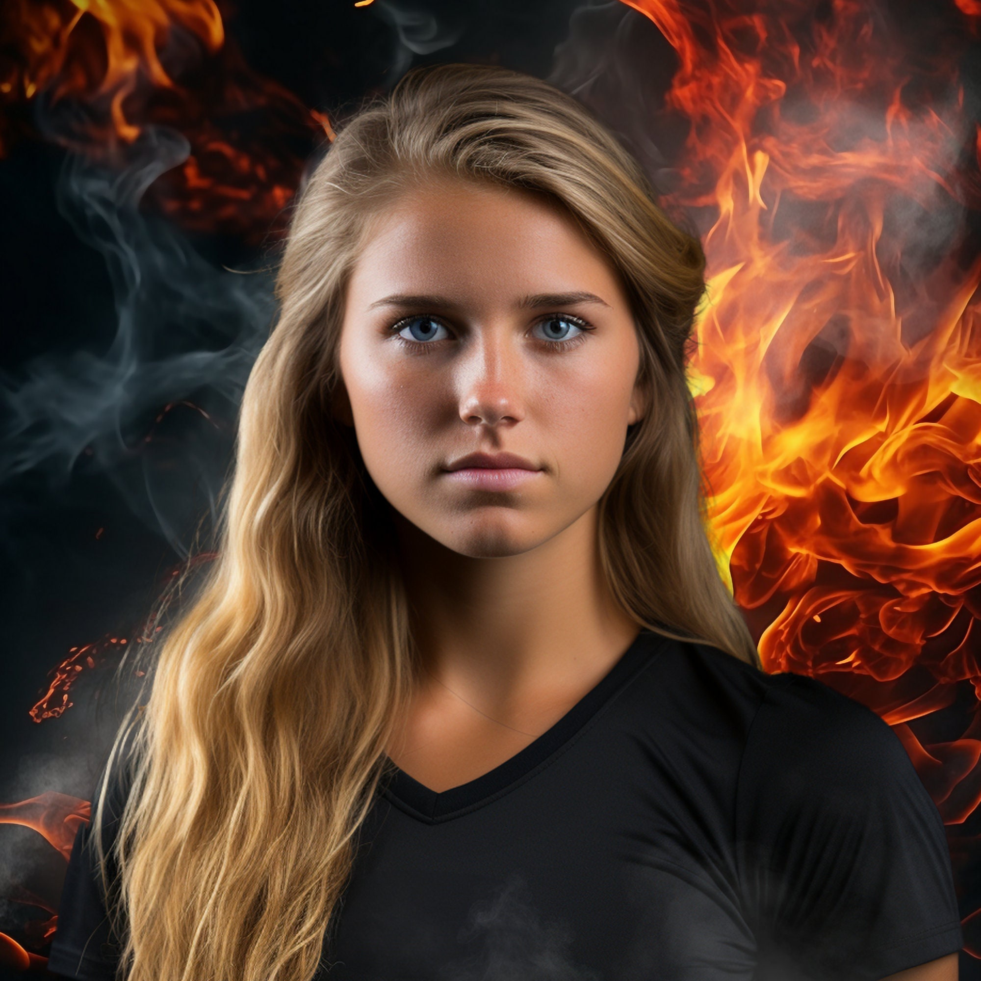 14 Fire and Smoke Digital Backdrops, Fire Overlays, Photoshop Overlays ...