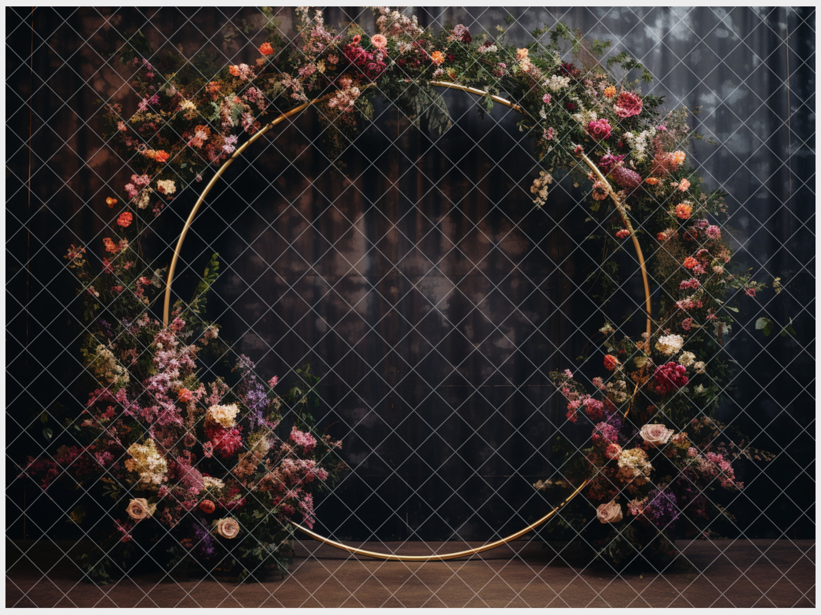 10 Floral Hoop Backdrop, Pregnancy Photoshoot Prop, Maternity Floral ...