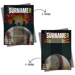 Baseball Poster Canva Template,custom Senior Sports Banner Design ...