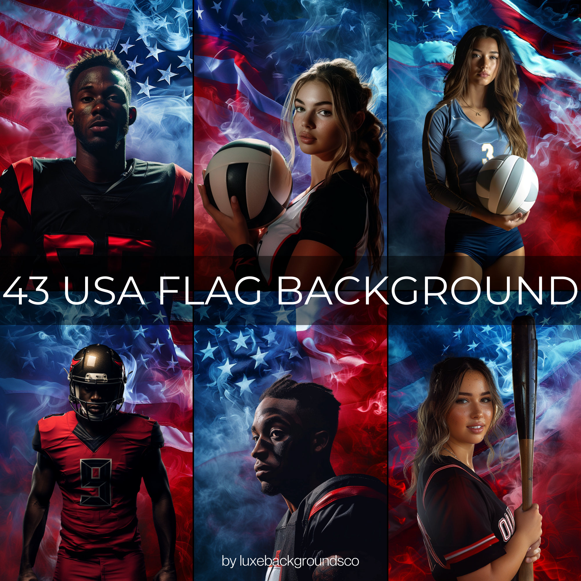 43 USA Flag Backgrounds, Perfect as Sports Background for Poster, Smoke ...