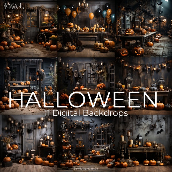 Halloween Backdrop - Etsy