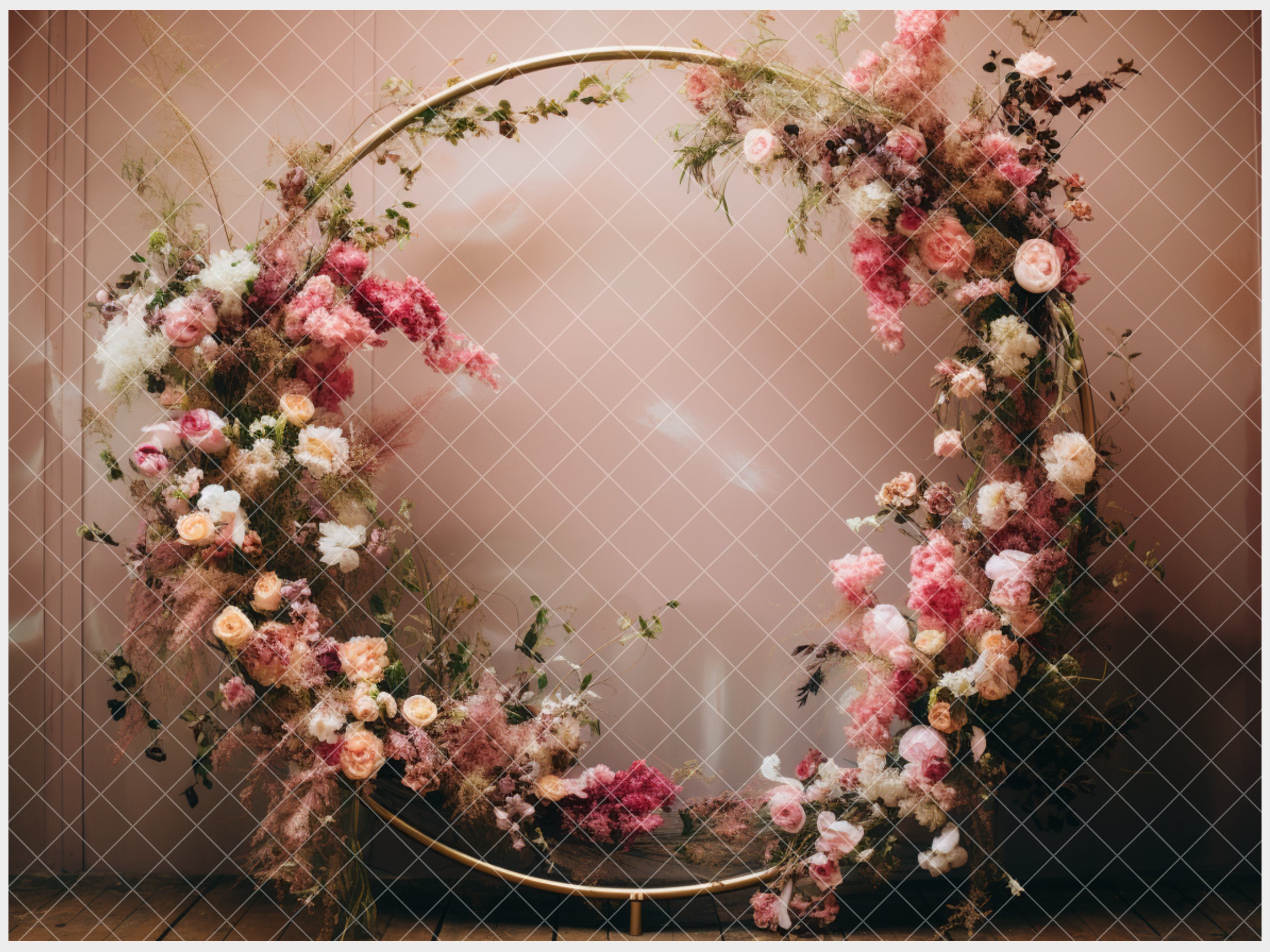 10 Floral Hoop Backdrop, Pregnancy Photoshoot Prop, Maternity Floral ...