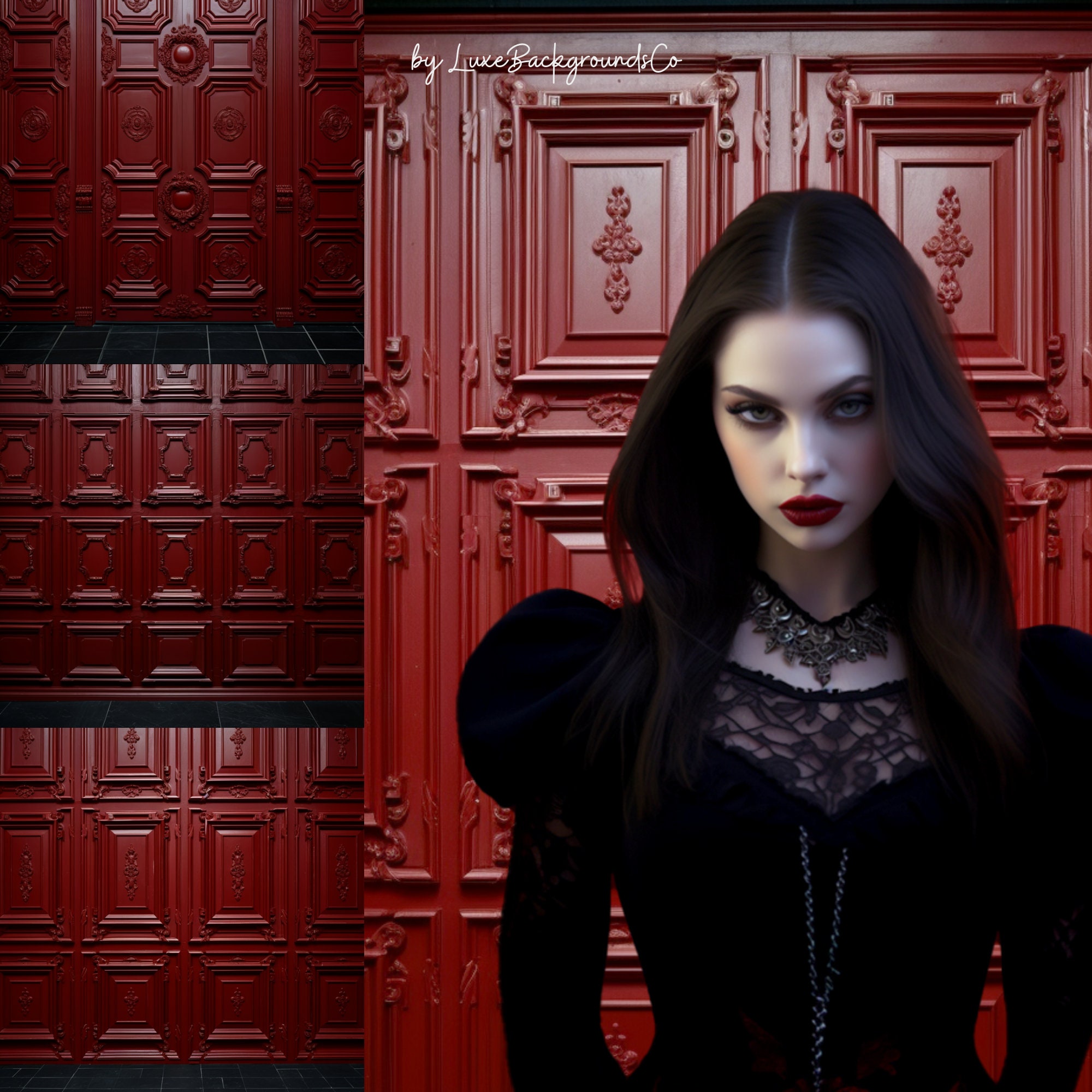 27 Red Door Digital Backdrop,gothic Backdrop,vampire Backdrop ...
