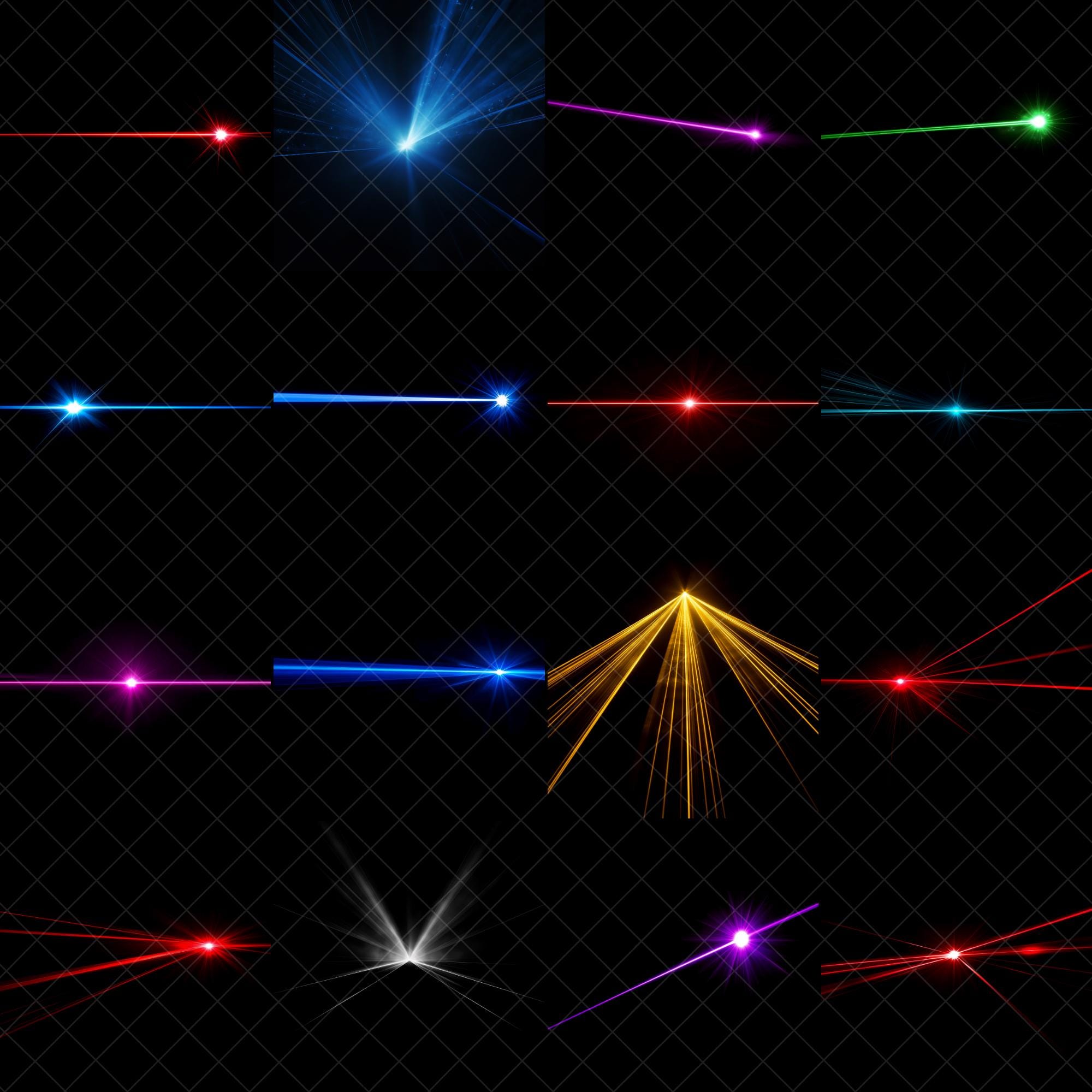 150 Colored Laser Overlays for Photoshop Sports Effects, Digital ...