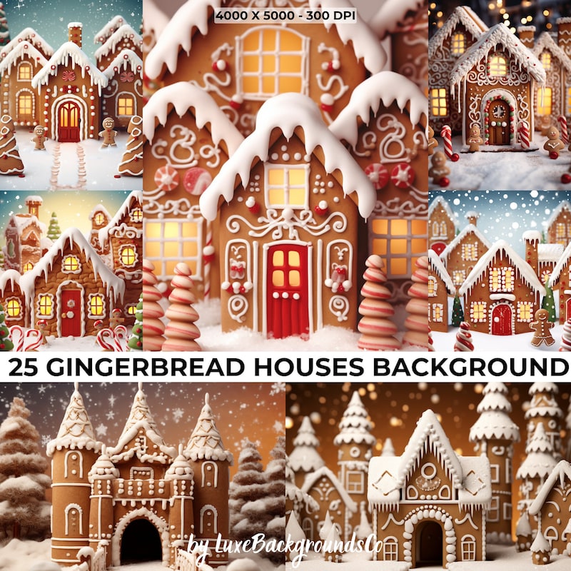 Gingerbread Backdrop - Etsy