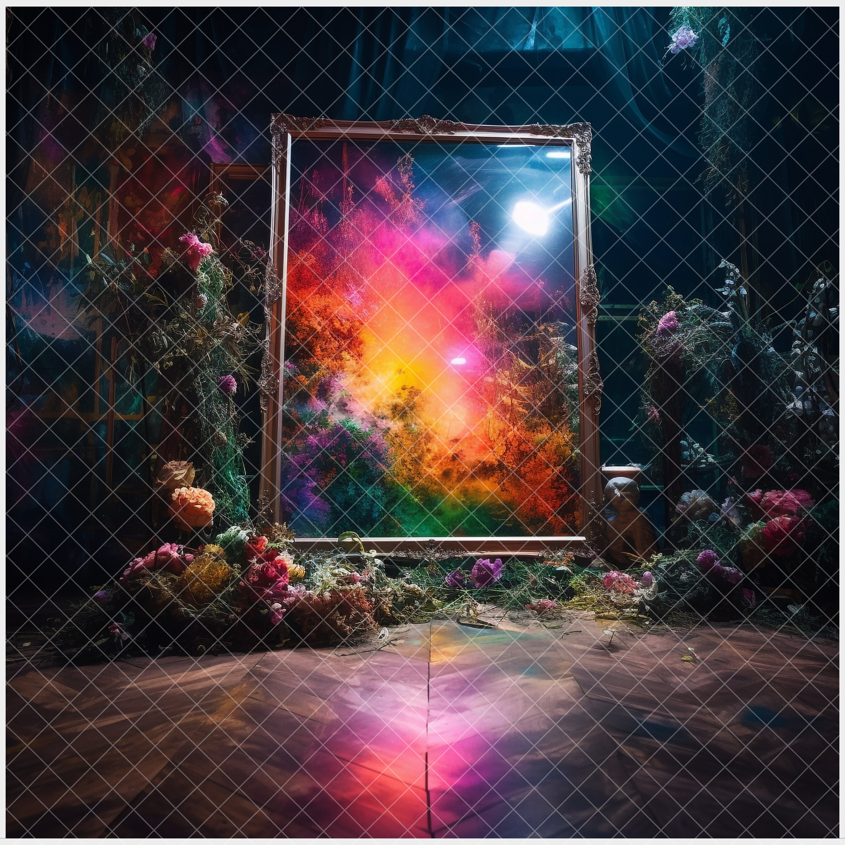 10 Fantasy Mirror Backdrop, Magical Mirror Background, Maternity ...