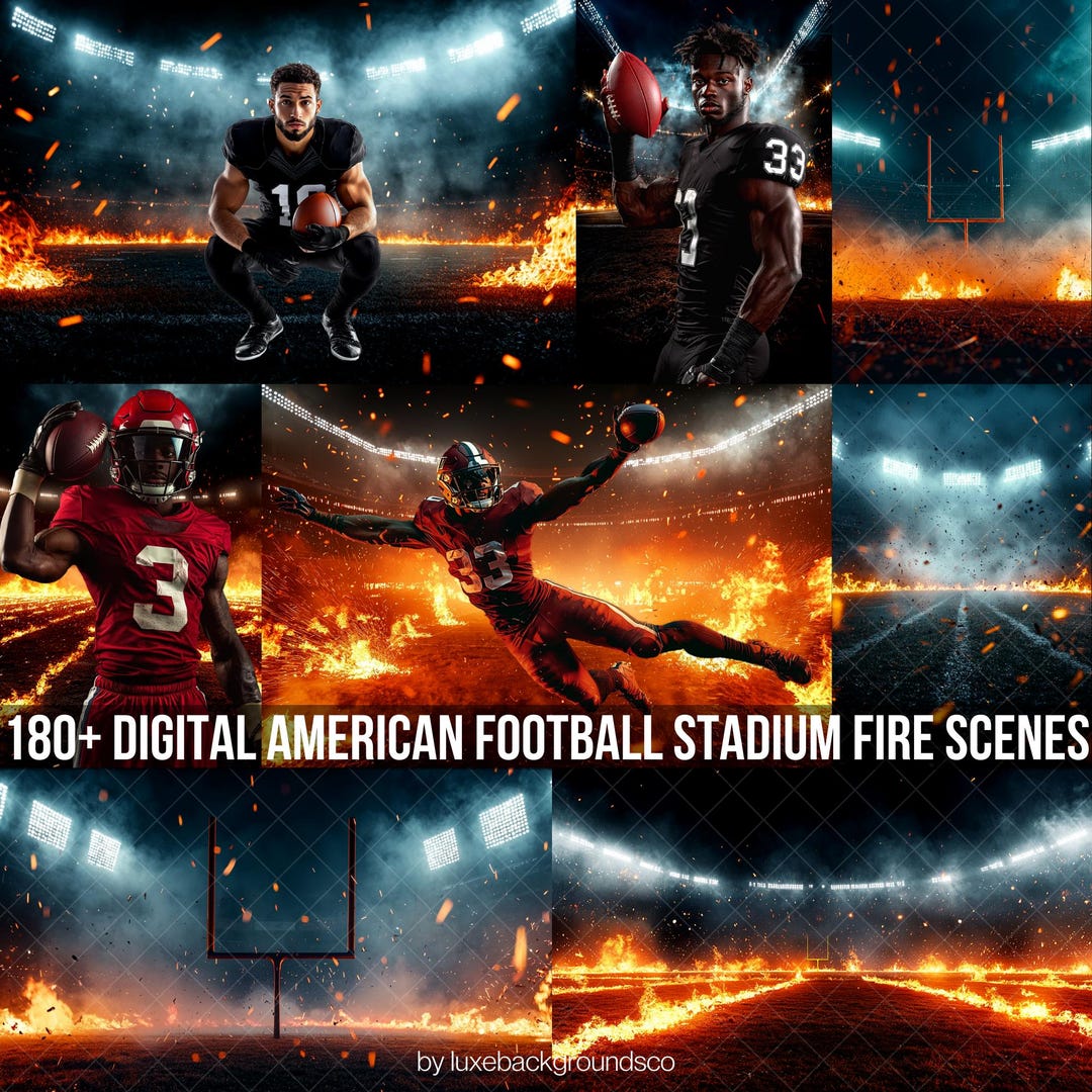 180+ Digital American Football Stadium Fire Scenes,football ...