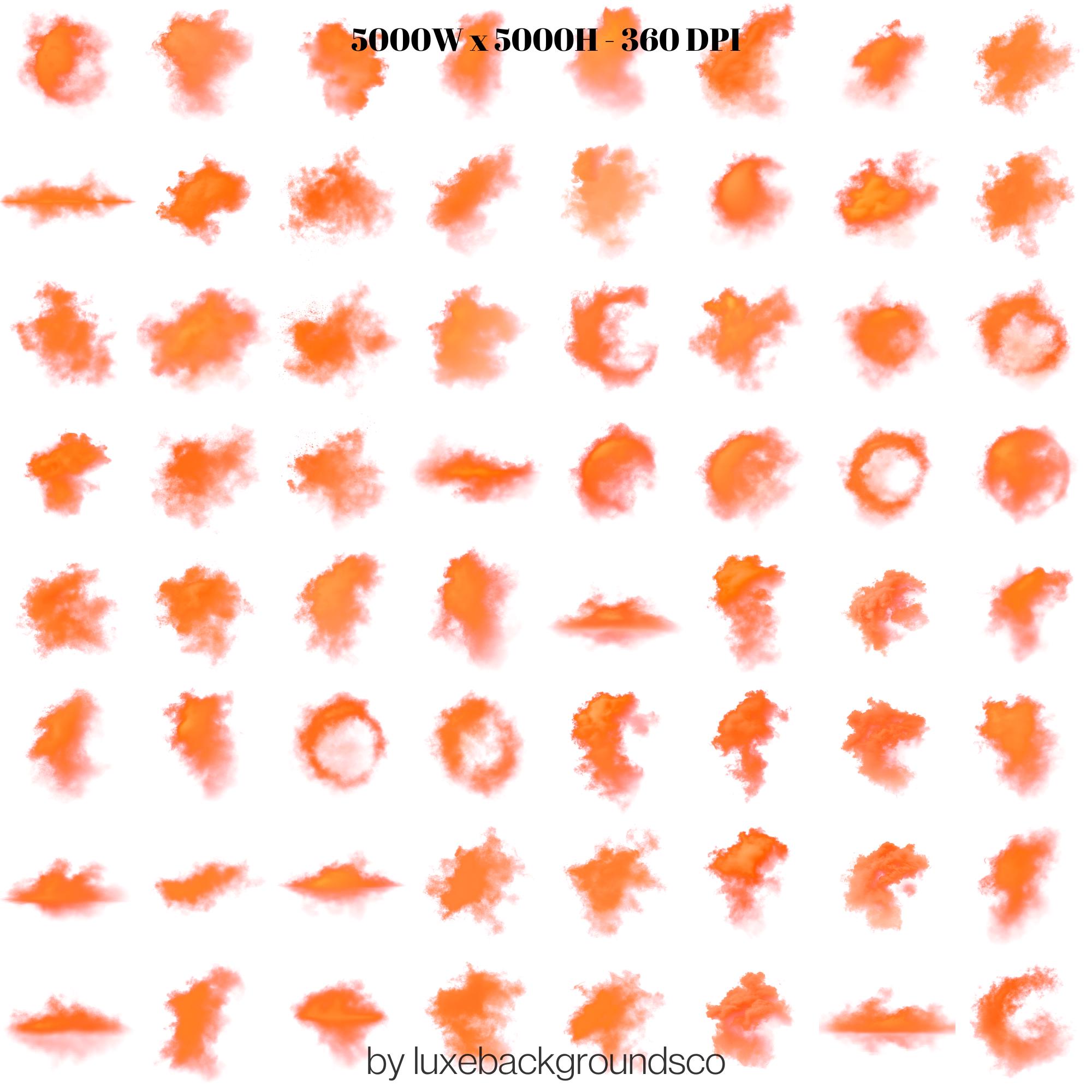 500+ Orange Fog Overlays Bundle,transparent PNG Fog & Orange Fog Effect ...