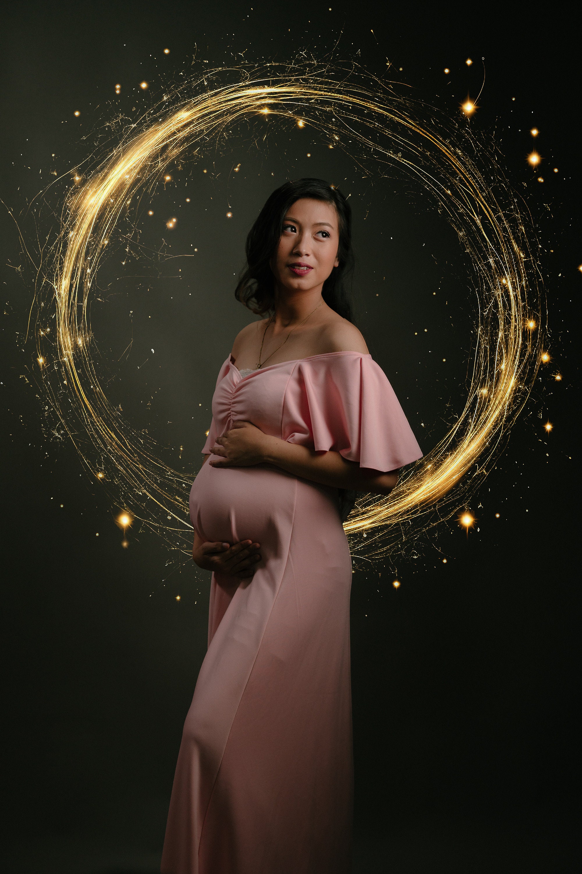 17 Golden Circle Overlay, Photoshop Overlays, Maternity Golden Ring ...