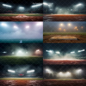 30 Baseball Digital Backdrops,baseball and Softball Field Backgrounds ...