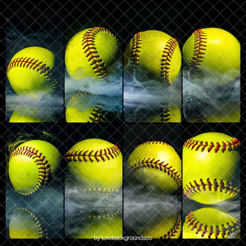 SOFTBALL Commemorative: 55 Softball Themed Backgrounds for DIY Projects ...