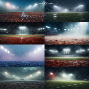 30 Baseball Digital Backdrops,baseball and Softball Field Backgrounds ...