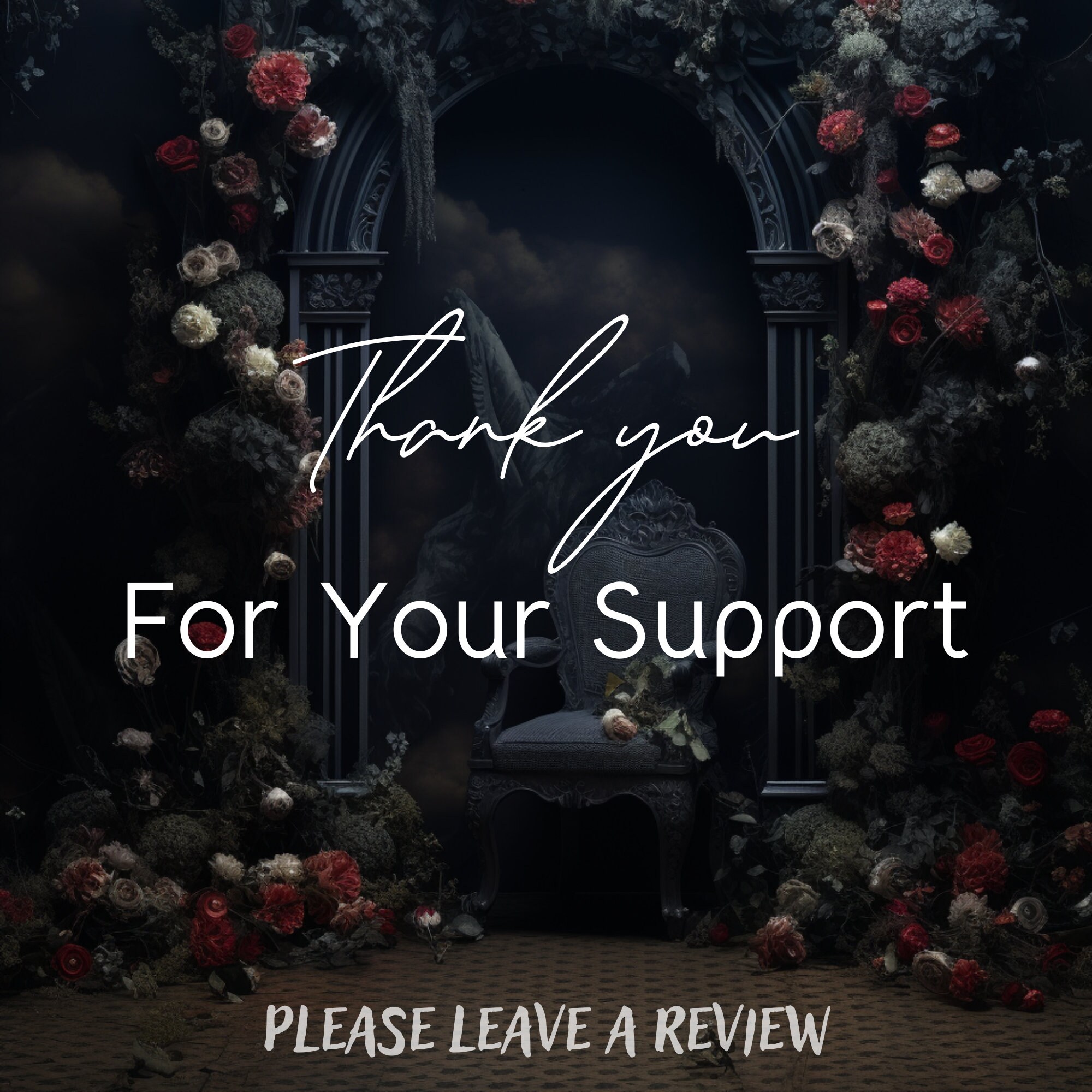 35 Gothic Floral Backdrops, Gothic Scene Digital Backdrop, Halloween ...