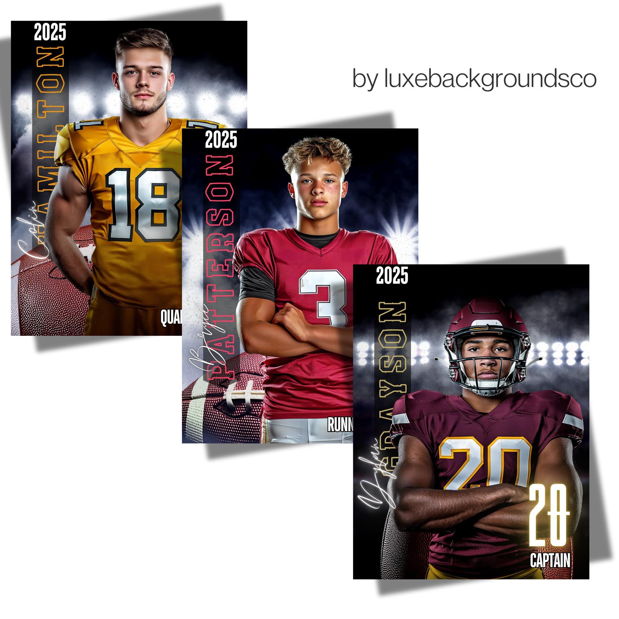 Custom American Football Canva Poster Template, Senior Night Sports ...