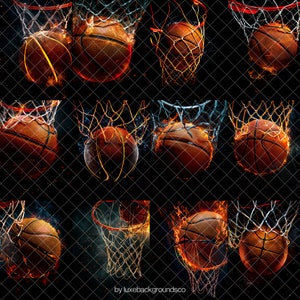 130 Fiery Basketball Poster Background, Senior Photoshoot, Sport ...