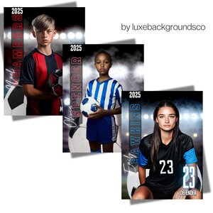 Editable Soccer Poster Template,canva Senior Night Banner,personalized ...