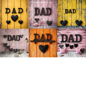 60 Colorful Wooden Wall Backdrops for Father's Day, Printable Cards for ...