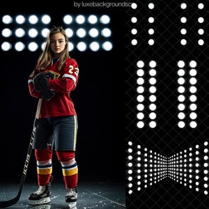 200 Spotlight Overlays for Sports, Digital Light Overlays for Photoshop ...