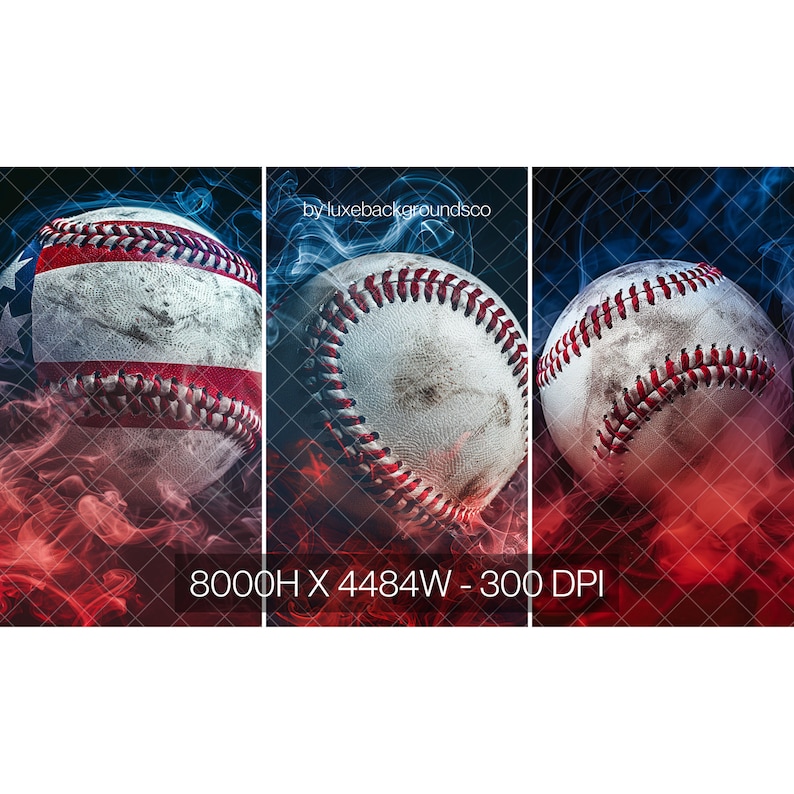 50 USA Flag Baseball Background, Patriotic Baseball Backdrop, Senior ...