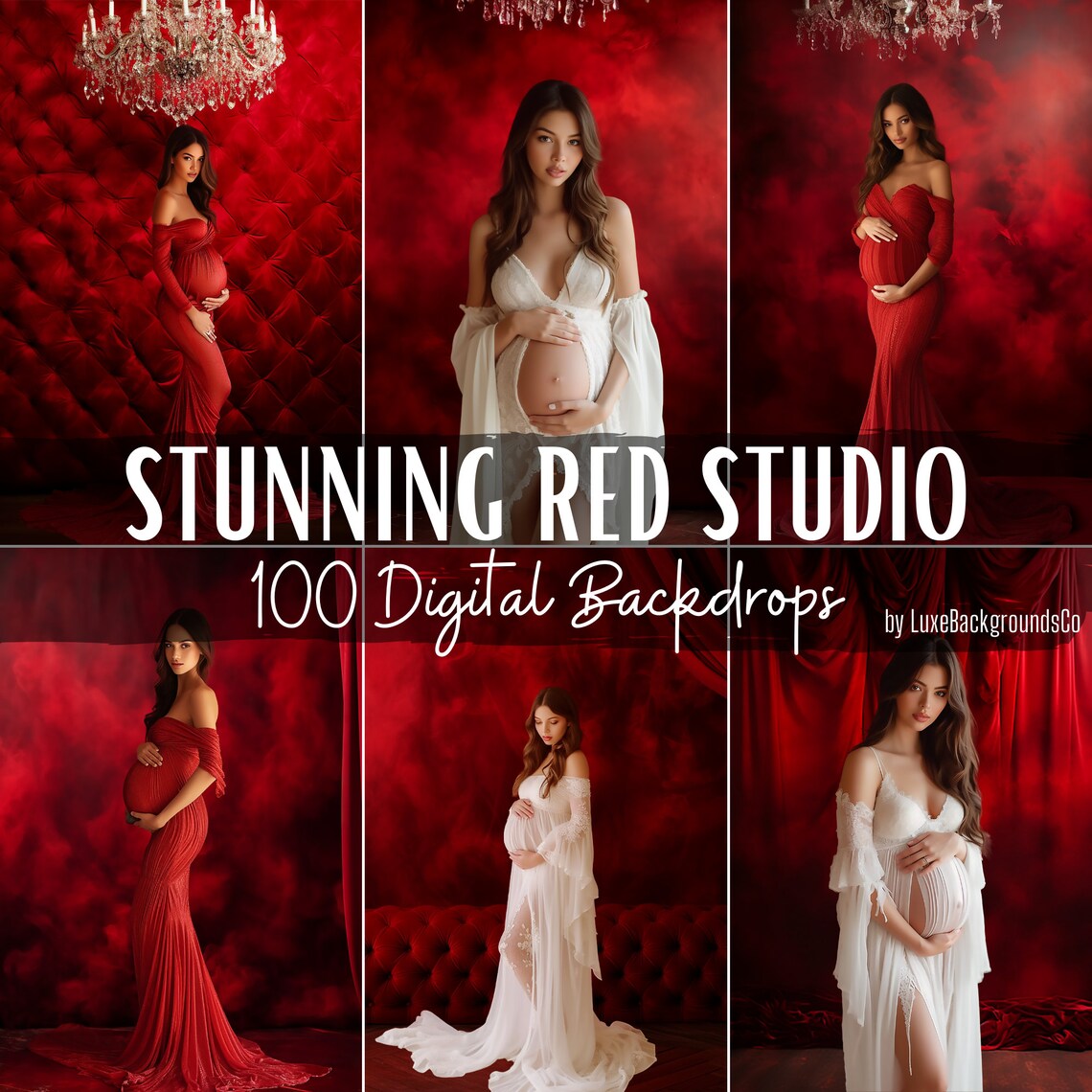 100 Stunning Red Studio Backdrops, Old Master Photography Backdrops, Red Vintage Backdrops ...