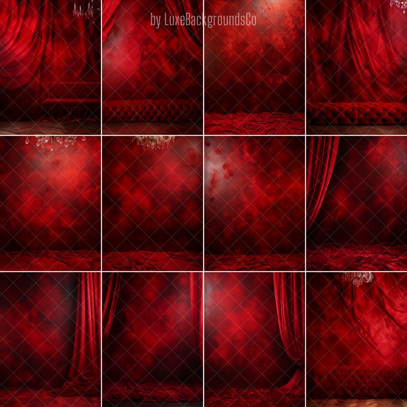 100 Stunning Red Studio Backdrops, Old Master Photography Backdrops ...