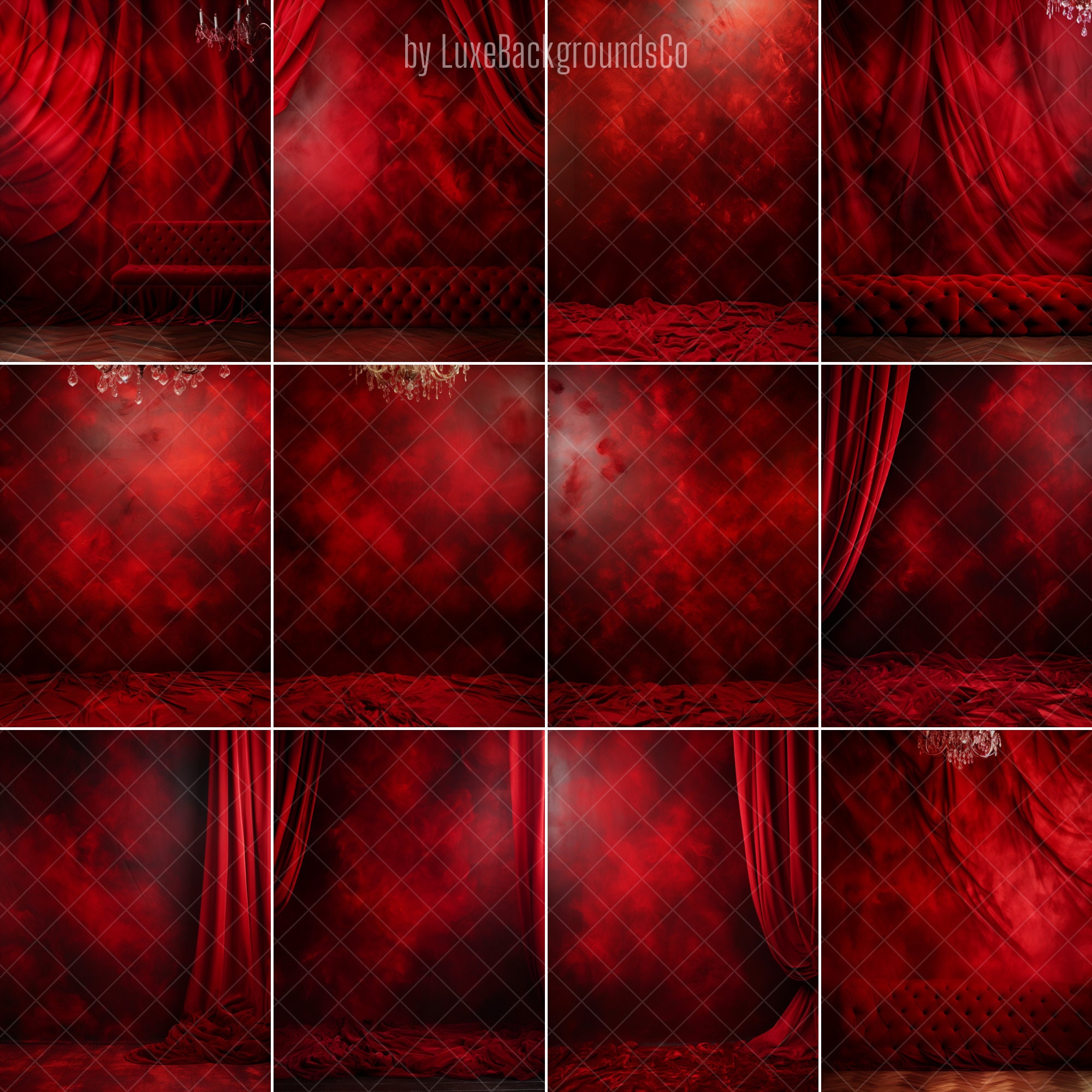 100 Stunning Red Studio Backdrops, Old Master Photography Backdrops ...
