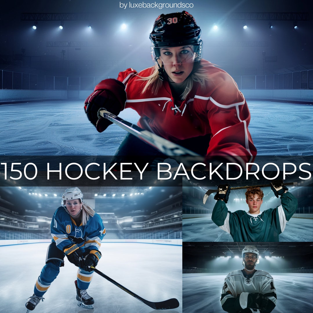 150 Hockey Digital Backdrops, Sport Backdrops, Perfect as Sports Poster ...