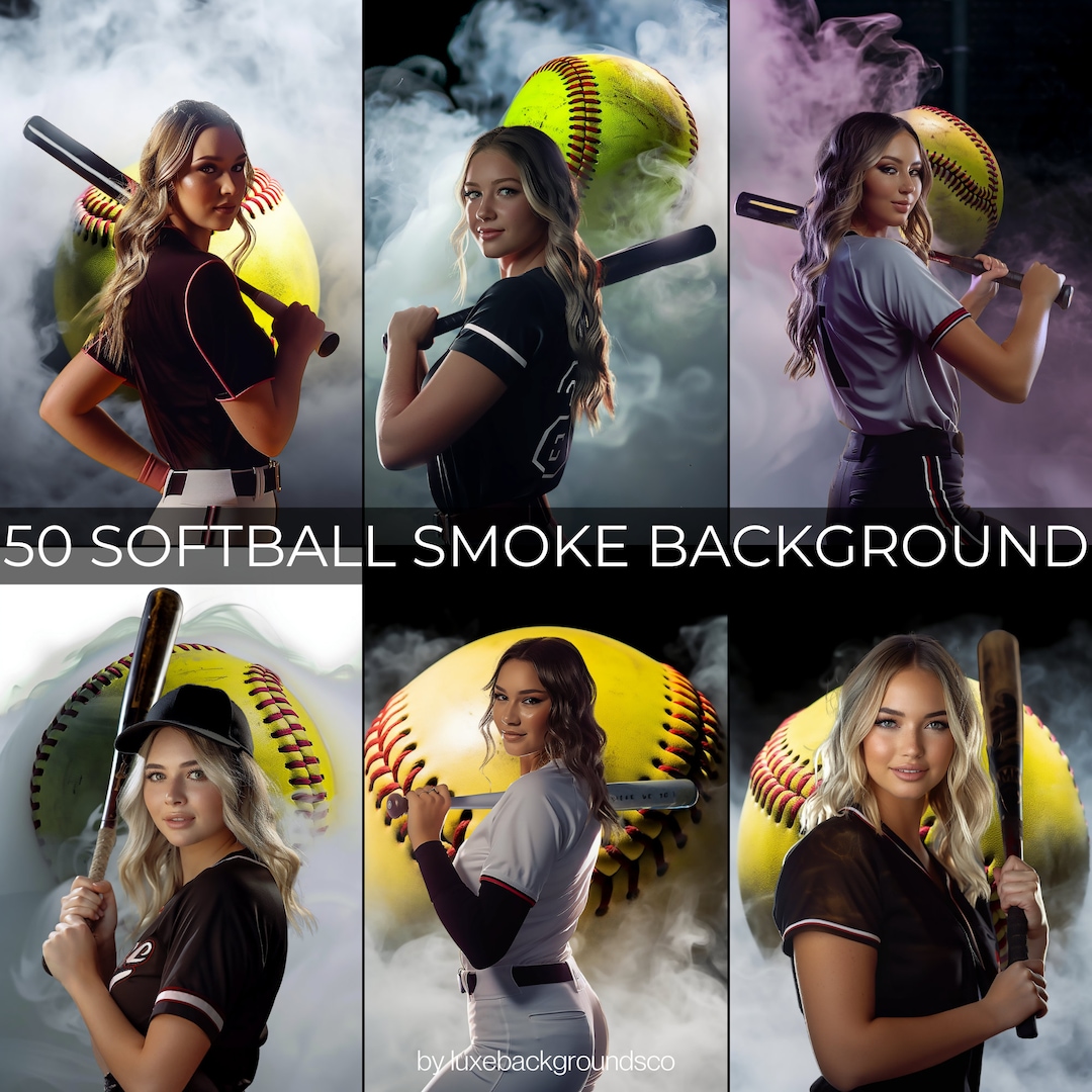 50 Softball Smoke Backgrounds, Softball Backdrops,sport Poster,softball ...
