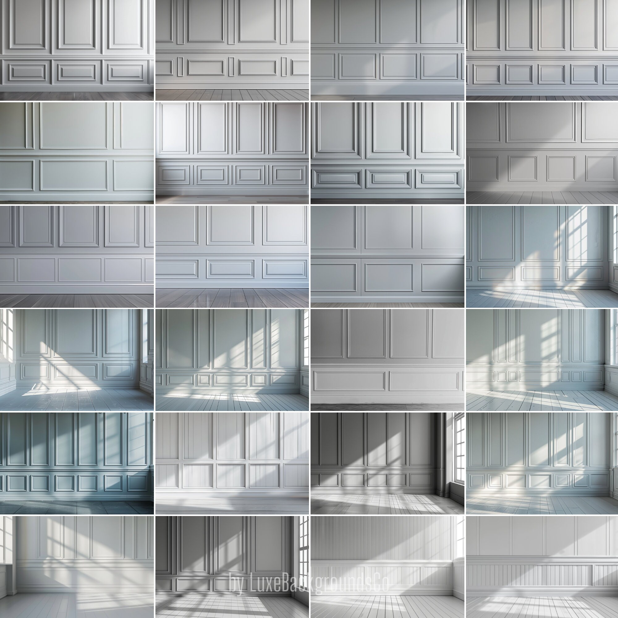 120 Light Wood Panel Wall Backdrop, Elegant Light Room Backdrop, White ...