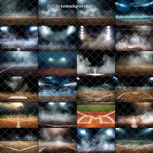 75 Softball & Baseball Stadium Backdrop, Sport Background, Senior Night ...