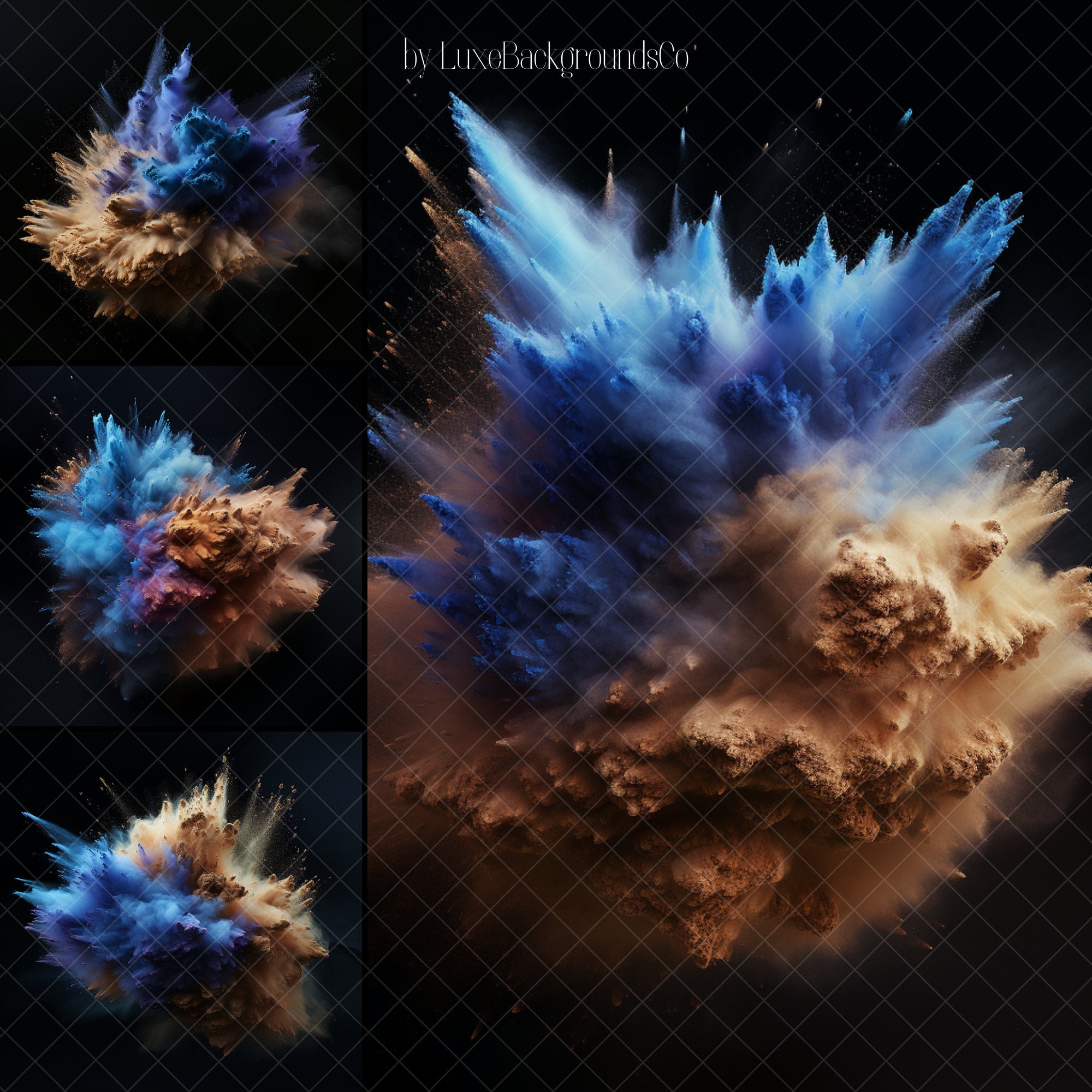 100 Colorful Sand Dust Background, Sand Explosion, Colorful Powder ...