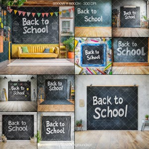60 Back to School Backdrops, School Backgrounds, First Day of School ...