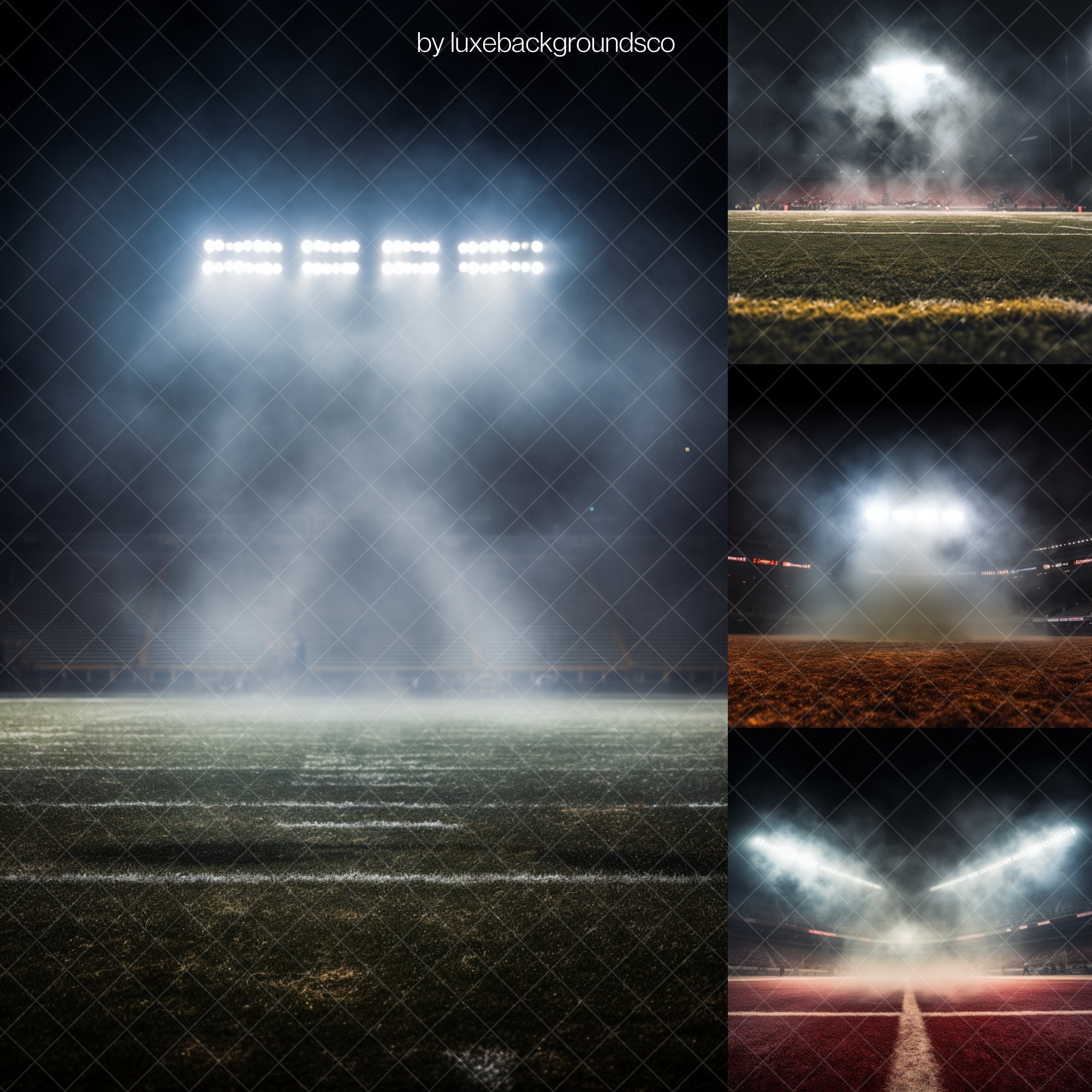 40 American Football Field Backdrop, Football Professional Banner ...