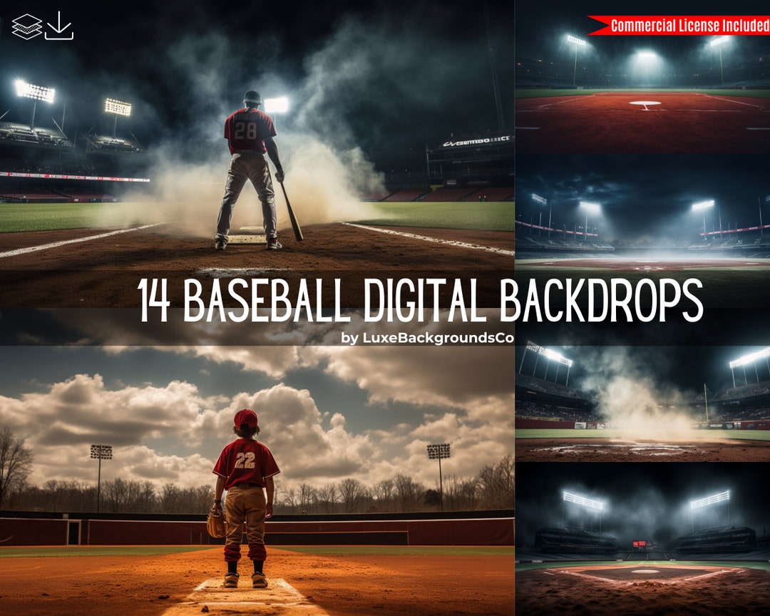 14 BASEBALL Backdrops,fog and Smoke Background, Baseball Background ...