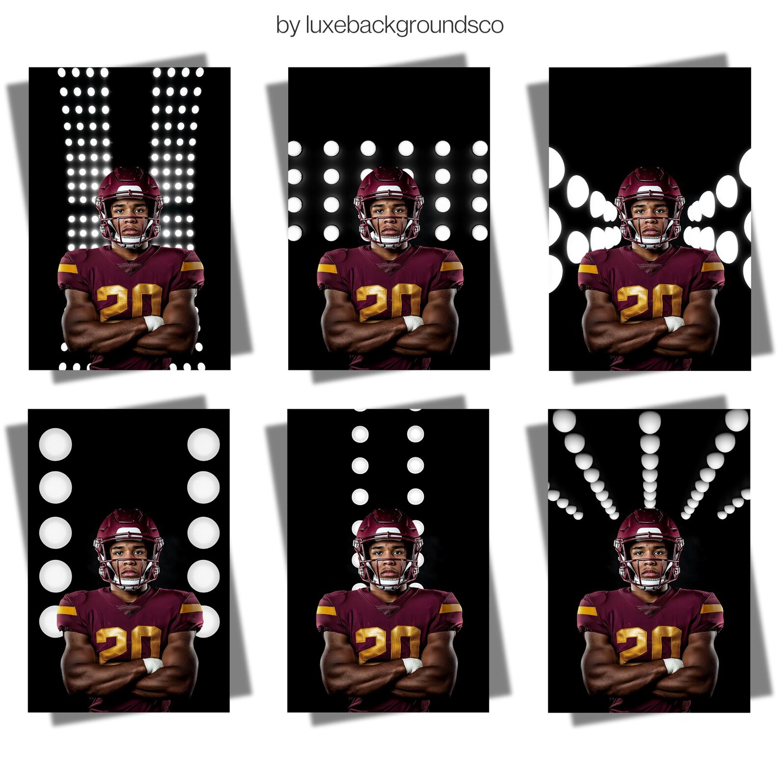 200 Spotlight Overlays for Sports, Digital Light Overlays for Photoshop ...