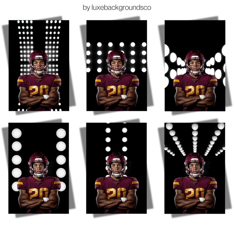 200 Spotlight Overlays for Sports, Digital Light Overlays for Photoshop ...