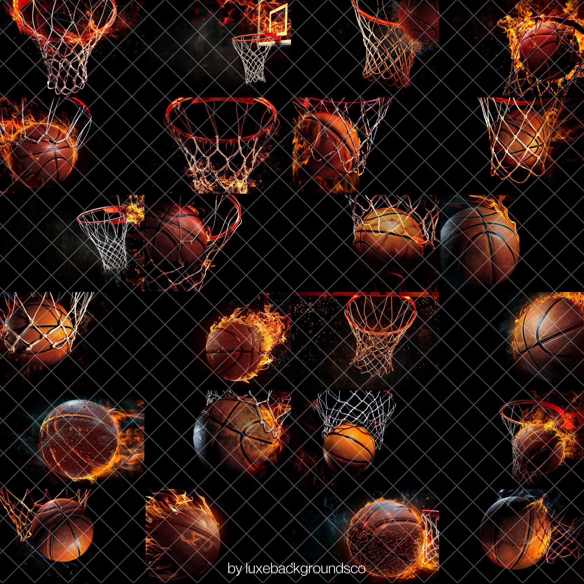 130 Fiery Basketball Poster Background, Senior Photoshoot, Sport ...