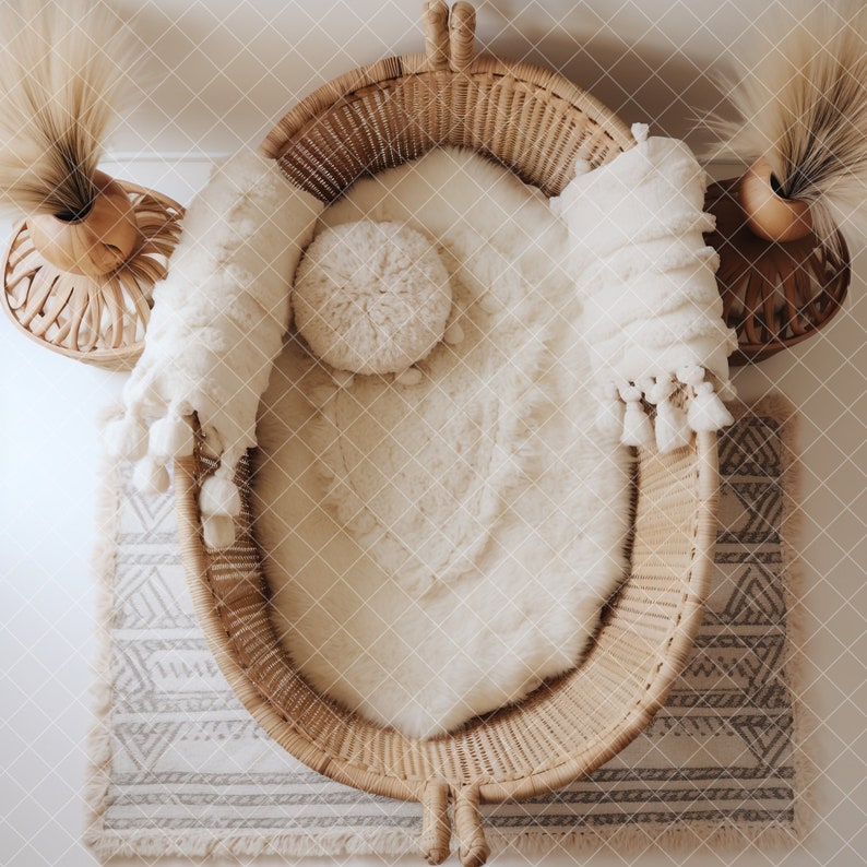 8 White Boho Newborn Backdrop, Studio Background,boho Newborn Backdrop ...