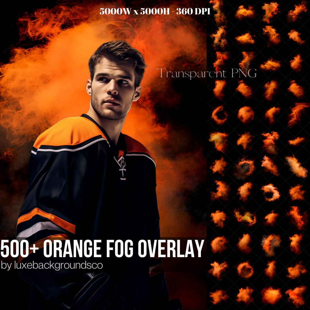 500+ Orange Fog Overlays Bundle,transparent PNG Fog & Orange Fog Effect ...