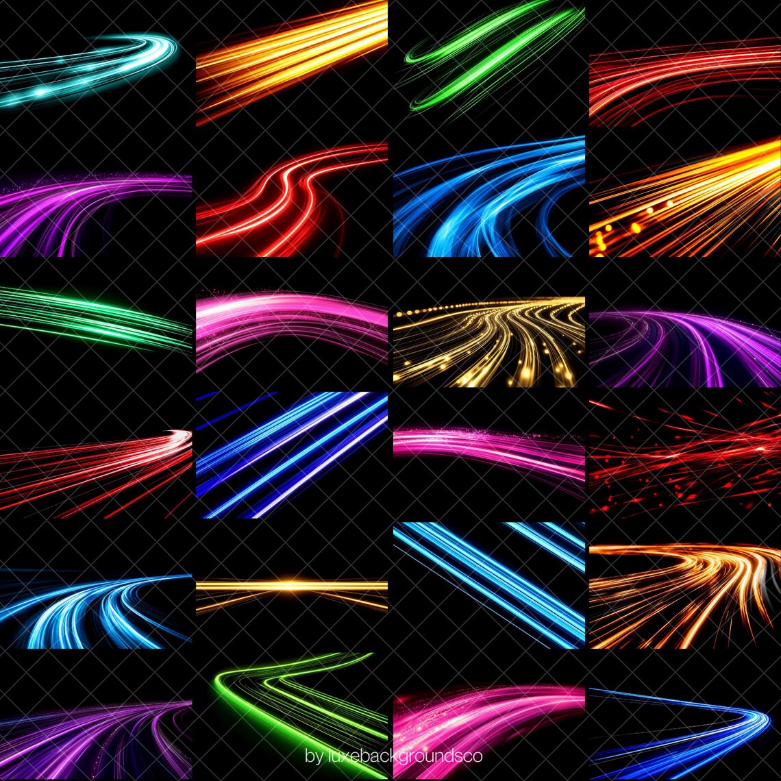 100 Speed Motion Overlays for Photoshop, Sports Light Effects, Digital ...