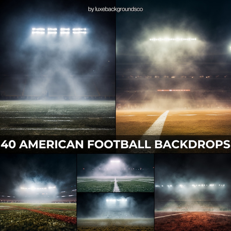 40 American Football Field Backdrop, Football Professional Banner ...