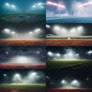 30 Baseball Digital Backdrops,baseball and Softball Field Backgrounds ...