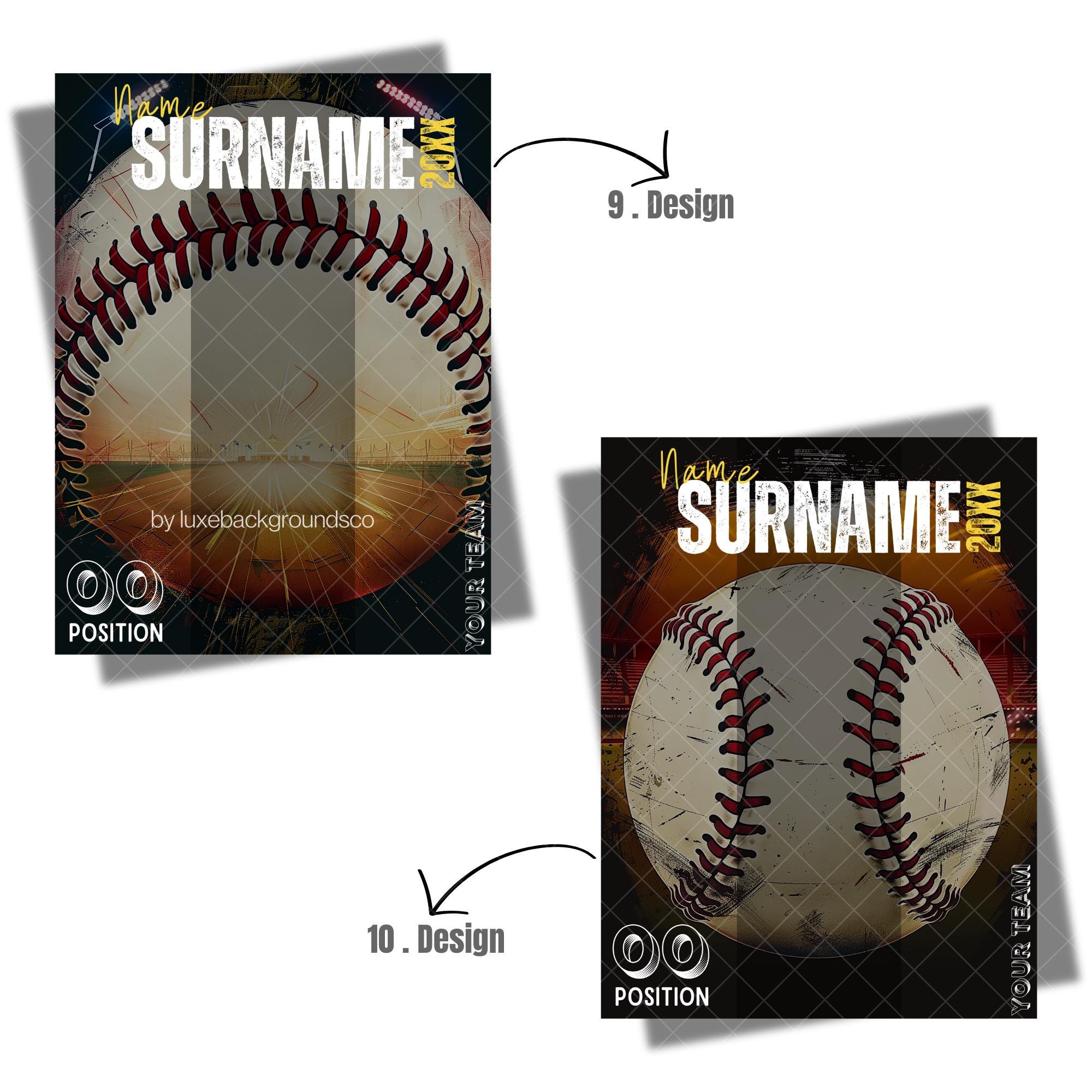 Baseball Poster Canva Template,custom Senior Sports Banner Design ...