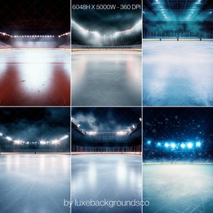 70 Epic Hockey Backgrounds,ice Rink With Smoke & Fog Overlays,senior ...